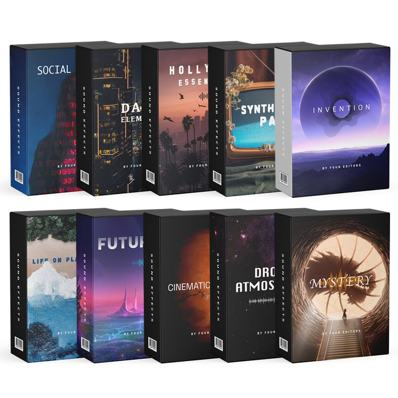 FOUR Editors - Shop Video Editing Assets, VFX & SFX Bundles