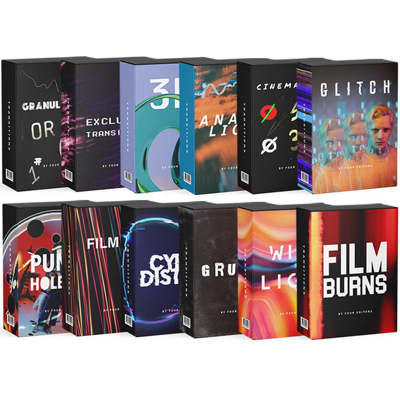 FOUR Editors - Shop Video Editing Assets, VFX & SFX Bundles