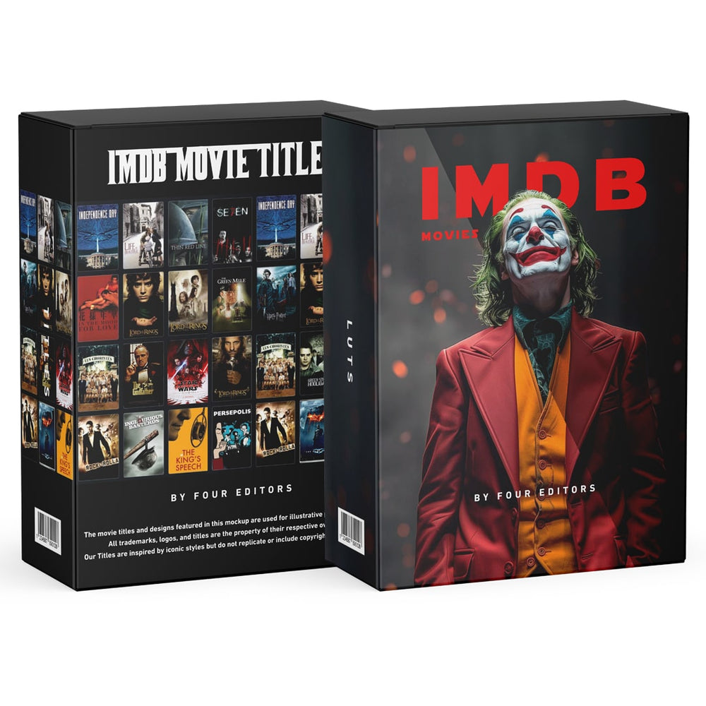 IMDB Movie LUTs with Movie Titles | Enhance Your Film's Visuals