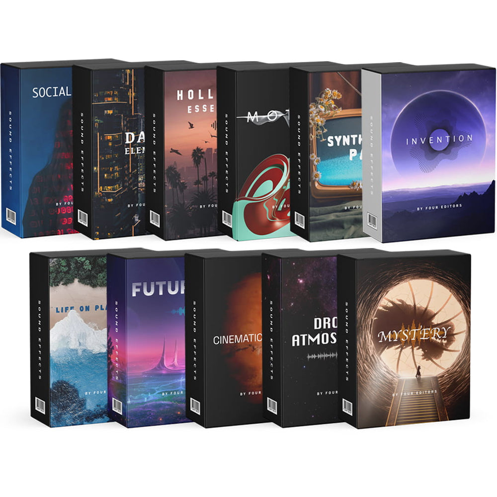 FOUR Editors - Shop Video Editing Assets, VFX & SFX Bundles