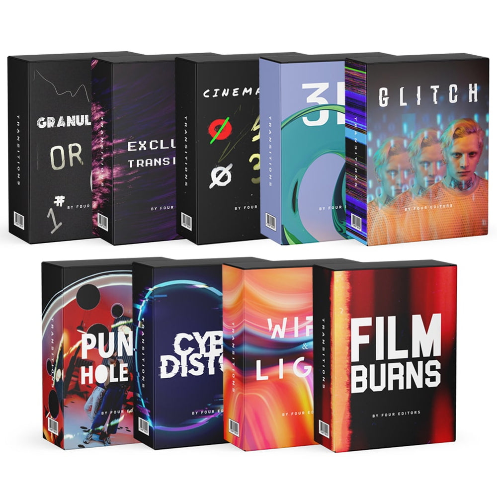 Combined Transitions Bundle 1000+| Seamless Video Editing Transitions