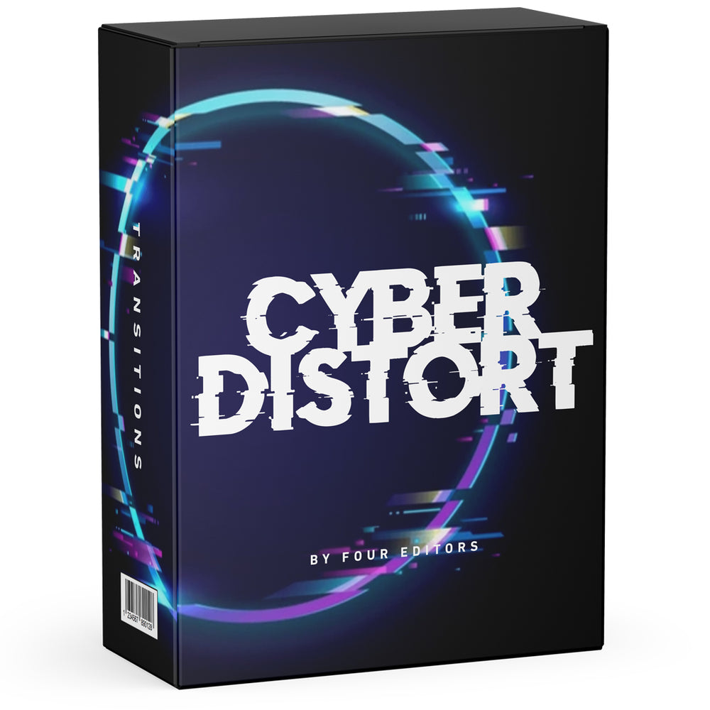 Cyber Distort Transitions | Futuristic Video Effects for Editing