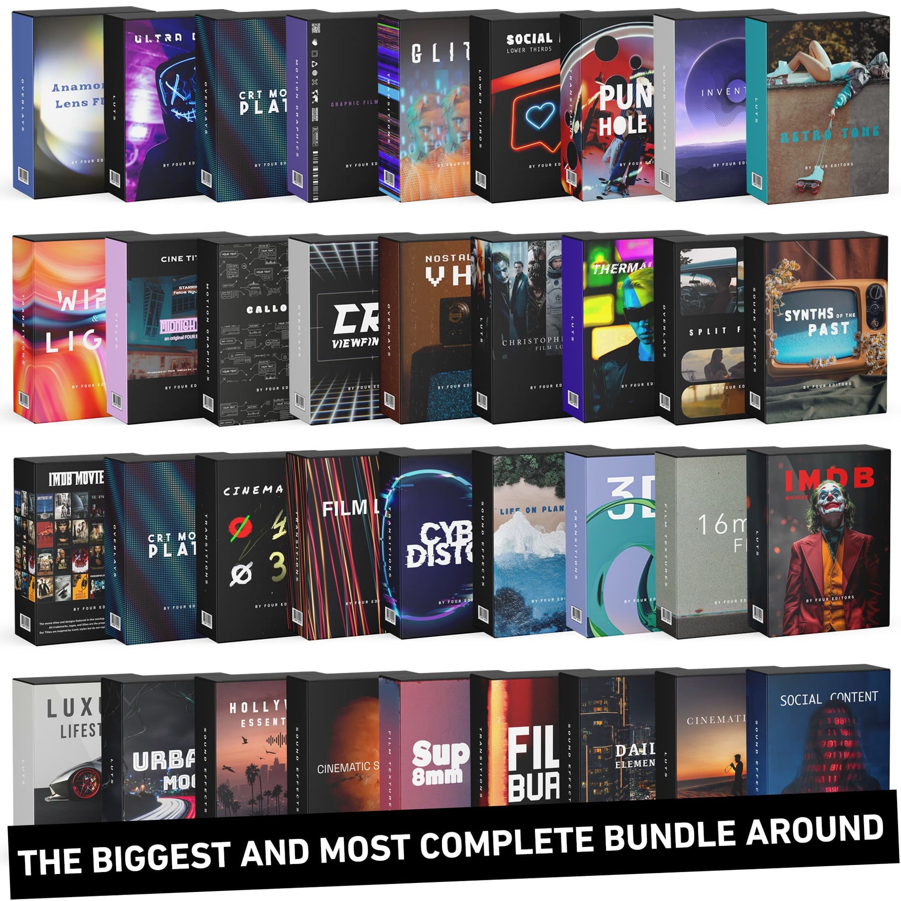 FOUR Editors - Shop Video Editing Assets, VFX & SFX Bundles