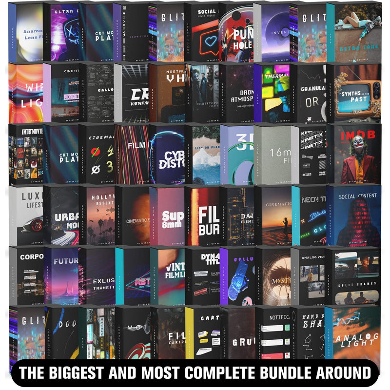 FOUR Editors - Shop Video Editing Assets, VFX & SFX Bundles