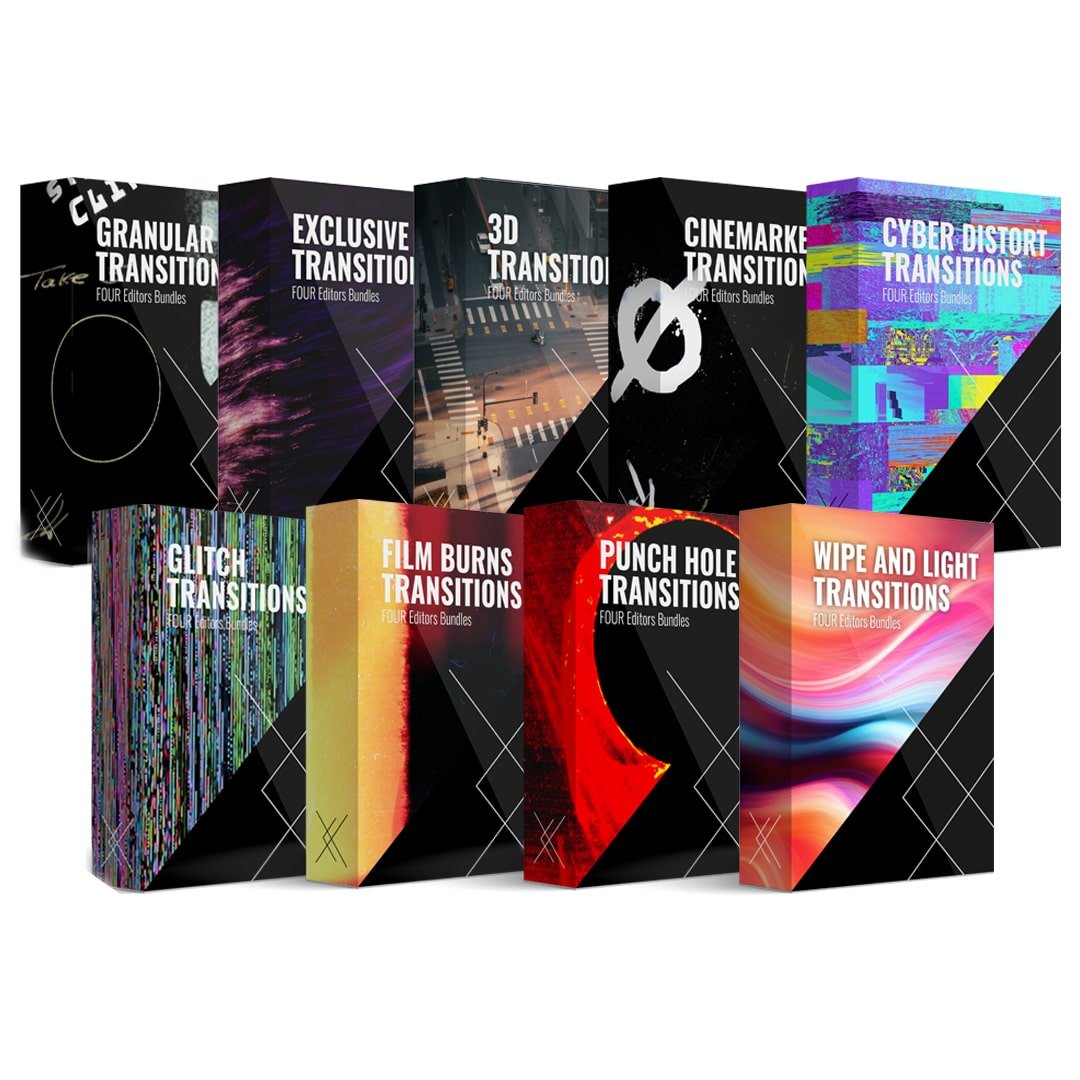 FOUR Editors - Shop Video Editing Assets, VFX & SFX Bundles